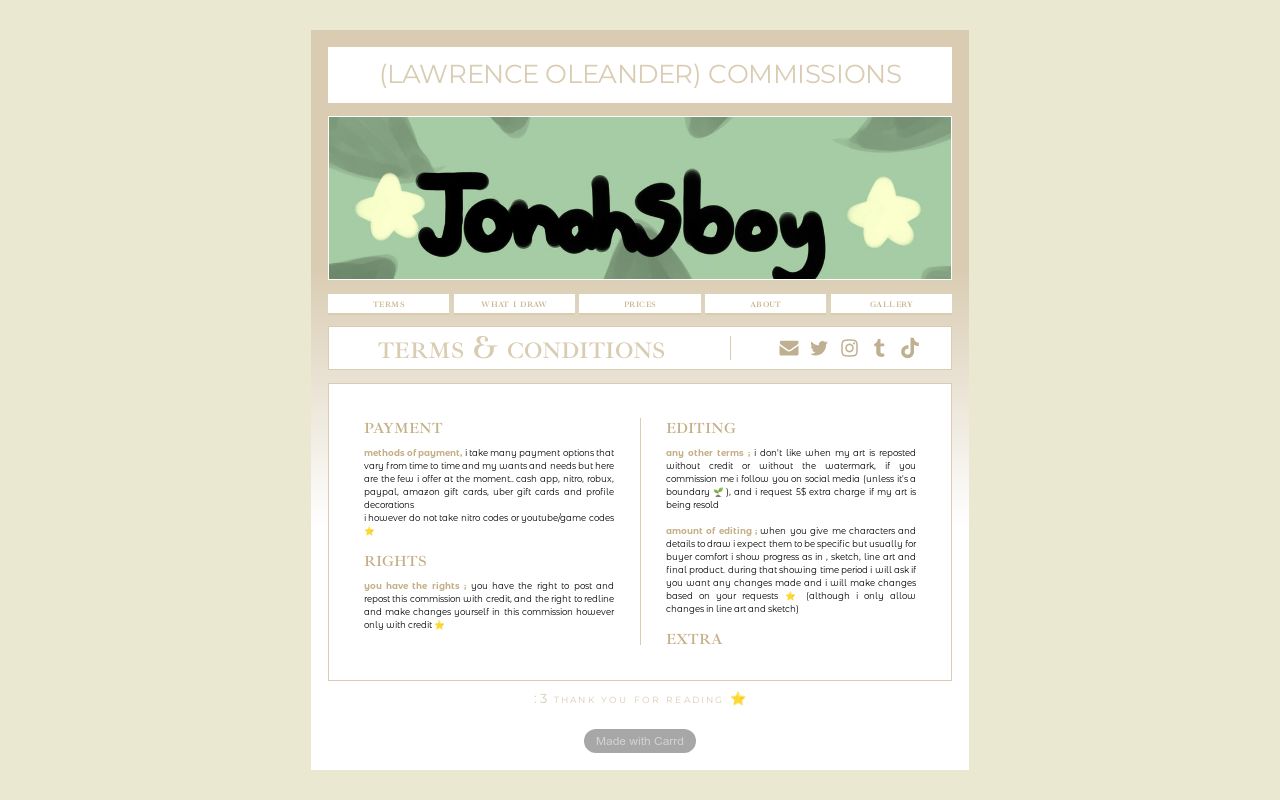 ⭐ Lawrence (jonahsboy)⭐ ⭐information ⭐